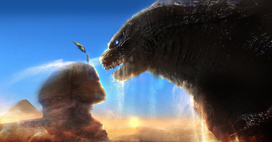 Official Godzilla x Kong (2024) movie concept art by Raj Rihal!