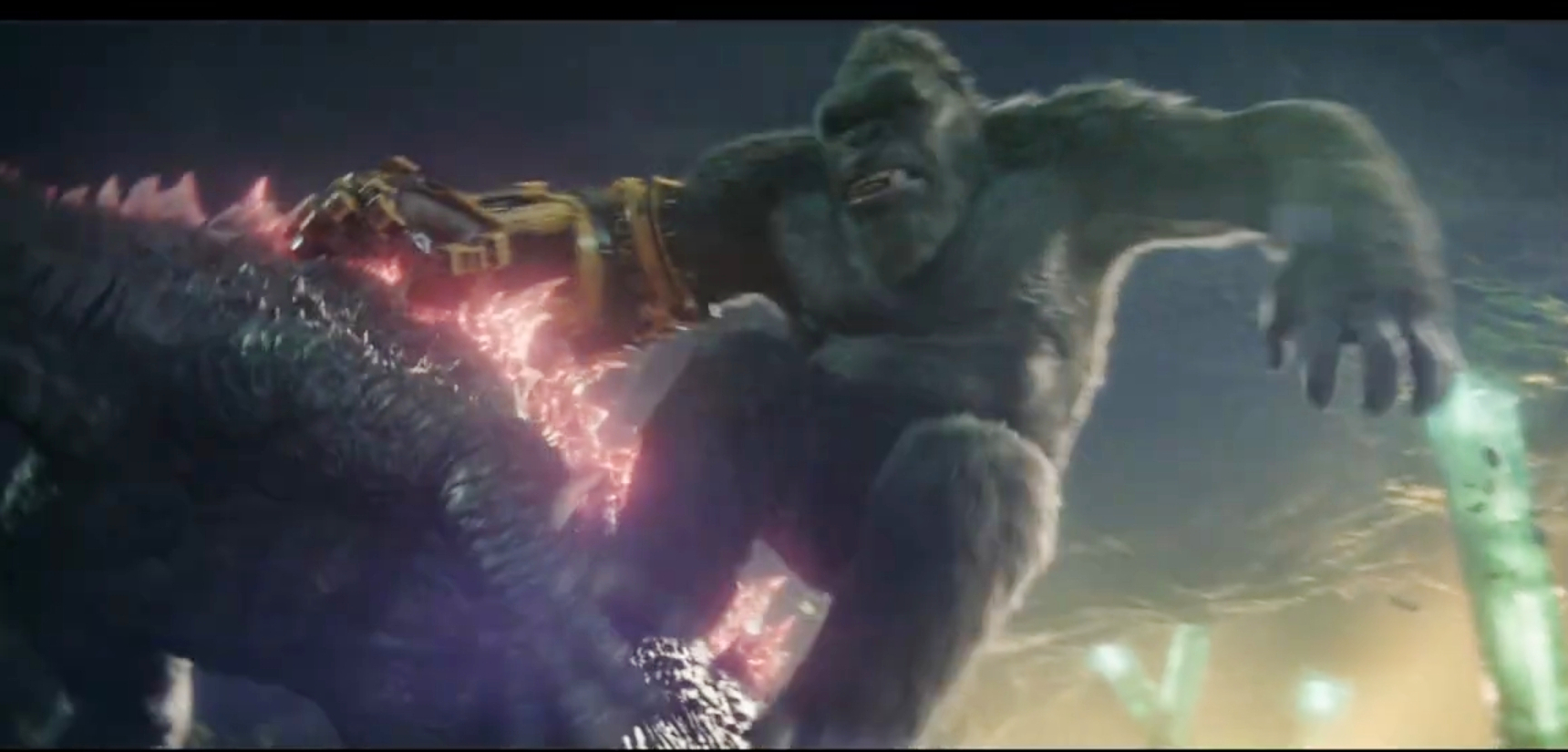 New GxK footage! Kong rides Godzilla in this new Godzilla x Kong TV spot!