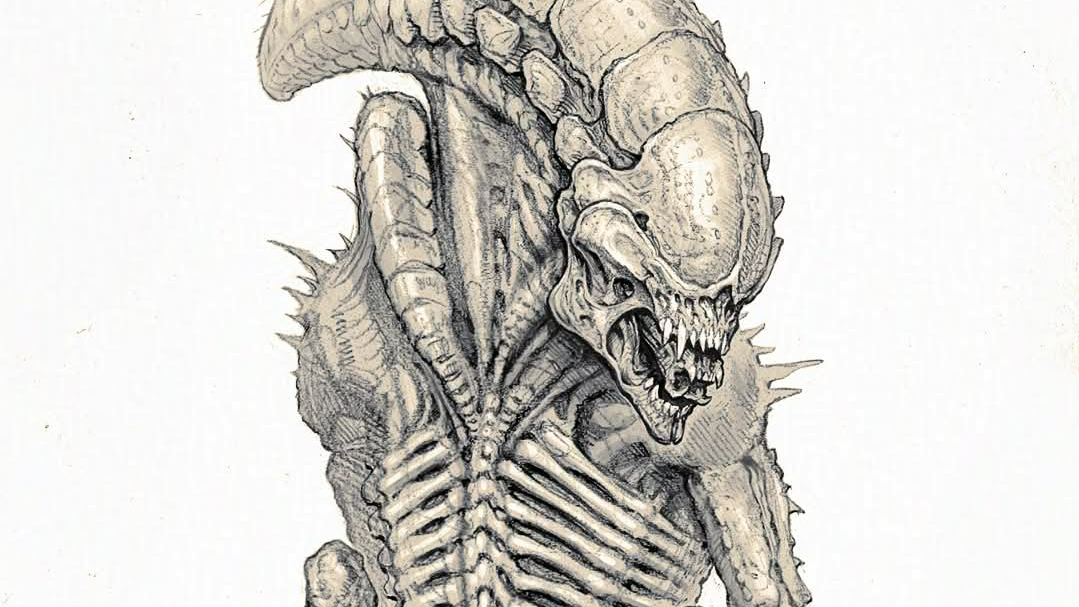Early Alien: Earth Xenomorph concept art by Ken Barthelmey!