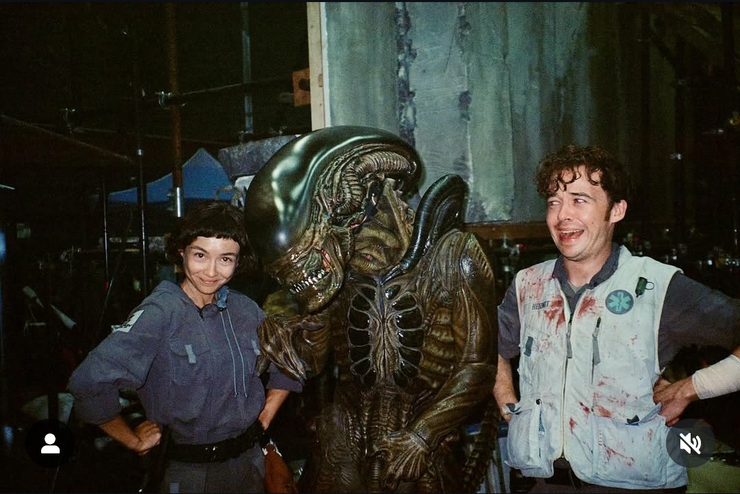 Alien: Earth Xenomorph suit set photo (Alien TV Series Images)