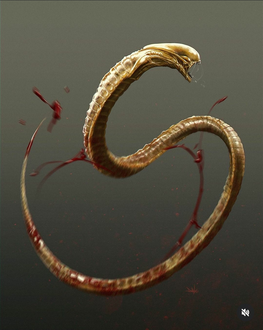 Alien: Romulus Chestburster design (Alien: Romulus Concept Art Images)
