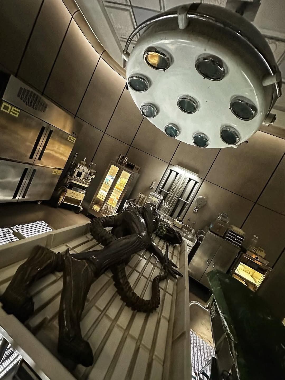 Dead Xenomorph prop in Alien: Earth (Alien TV Series Images)