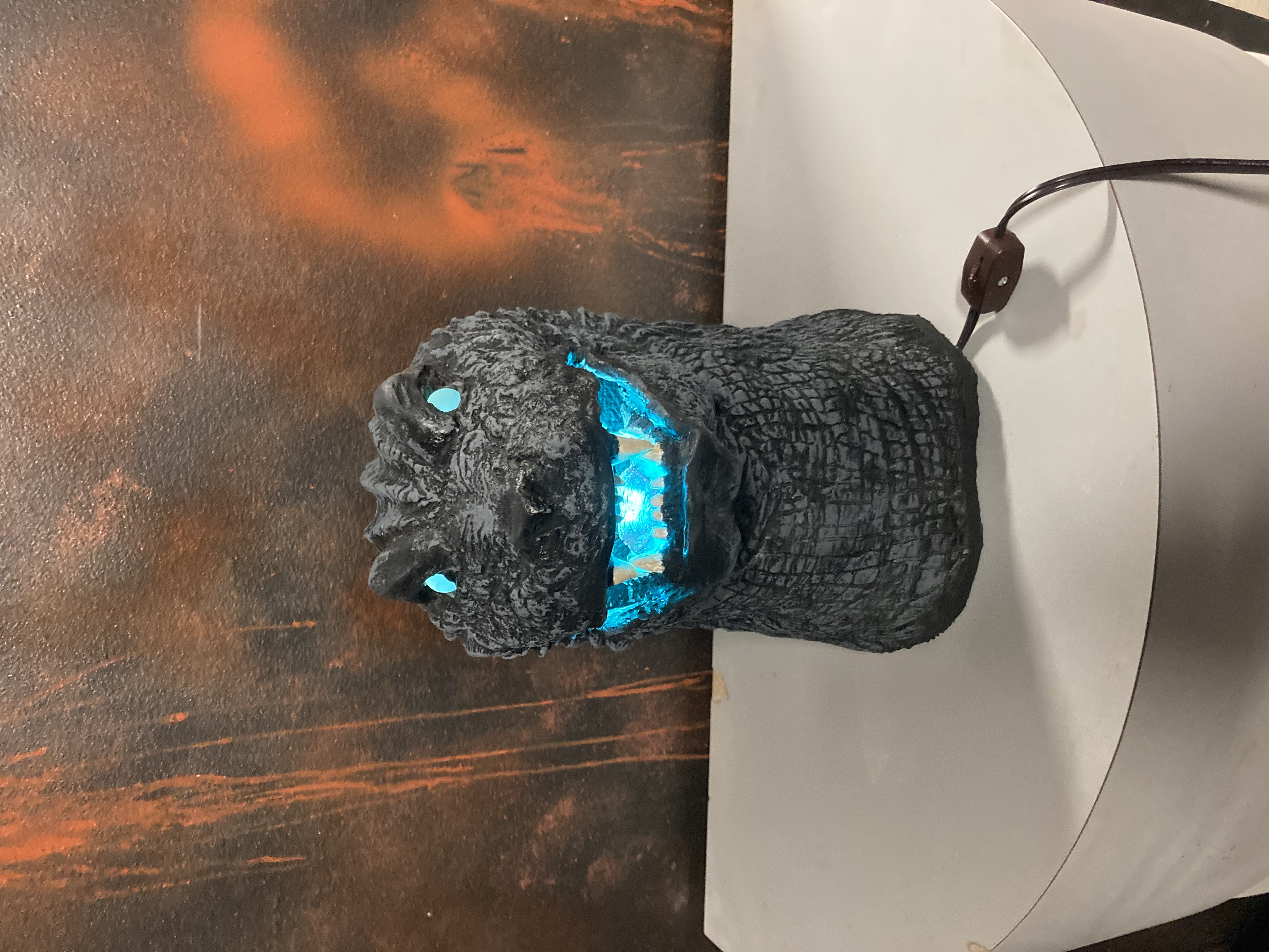 Godzilla LED Lamp (Godzilla Fan Artwork Image Gallery)