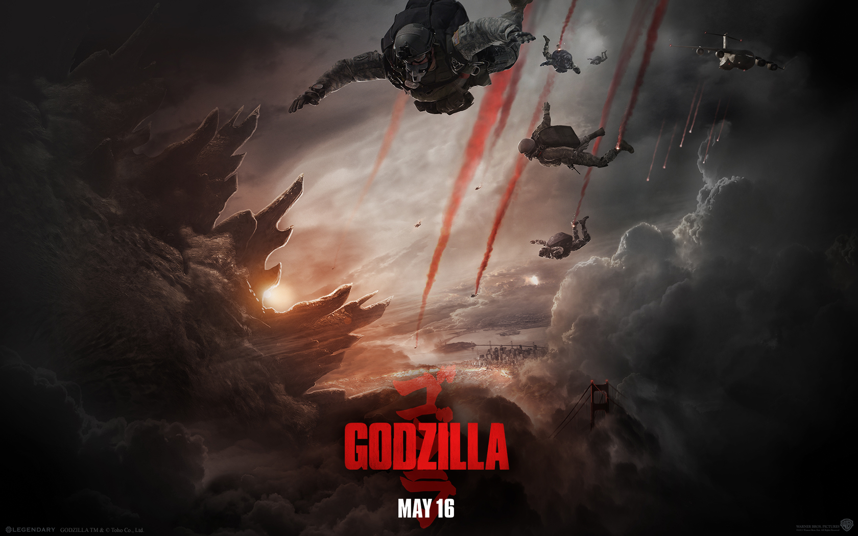 Official Godzilla 2014 HD Wallpaper (Godzilla 2014 Posters Image Gallery)