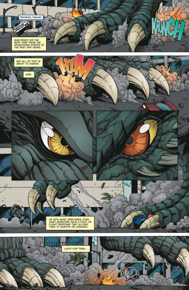 Godzilla: Rulers of Earth Comic Preview (Godzilla Fan Artwork Images)
