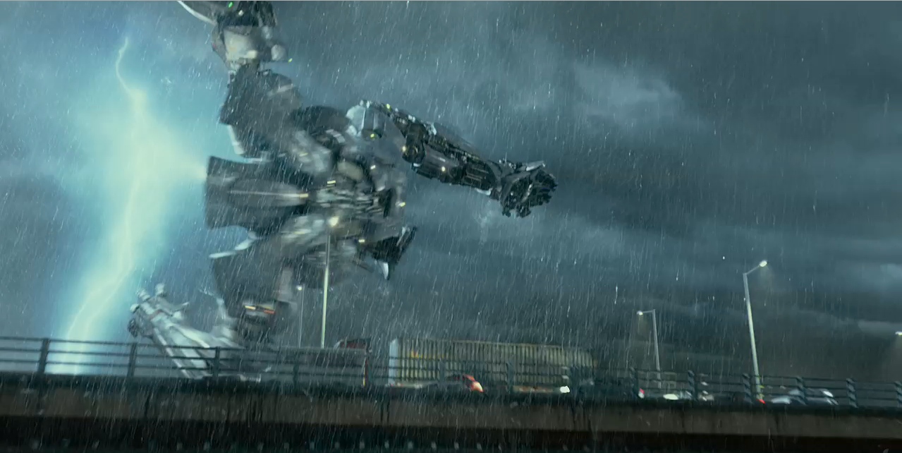 Jaeger Getting Tossed (Pacific Rim Trailer Screen Caps Images)