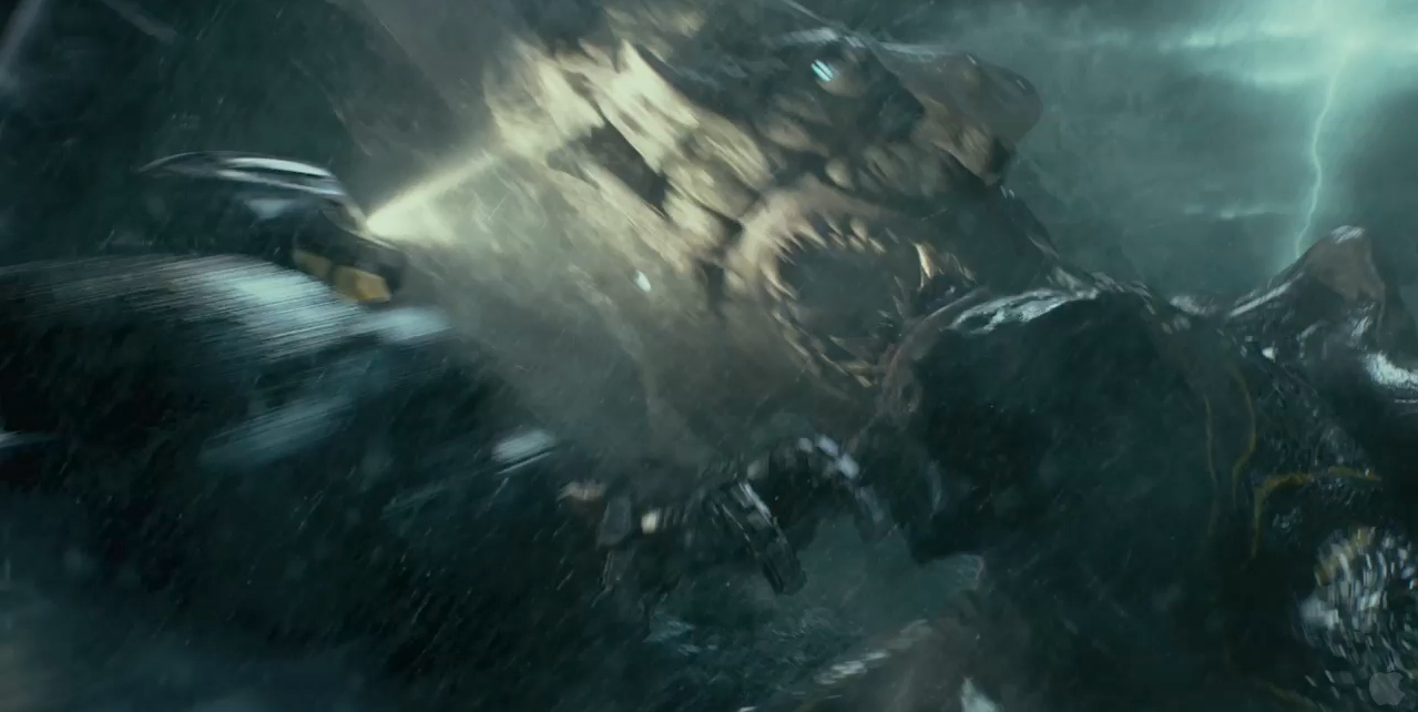 Jaeger Initiating Combat Against Kaiju - Pacific Rim Trailer Screen ...