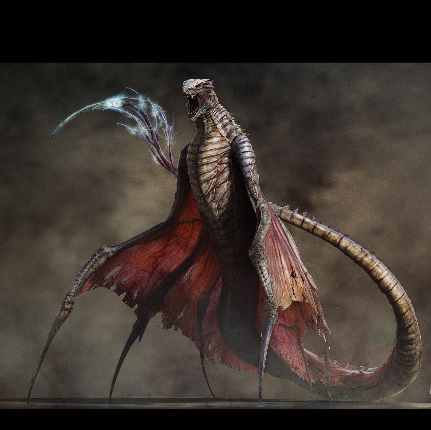 Nozuki Concept Art: New Godzilla vs. Kong Monsterverse Titan!