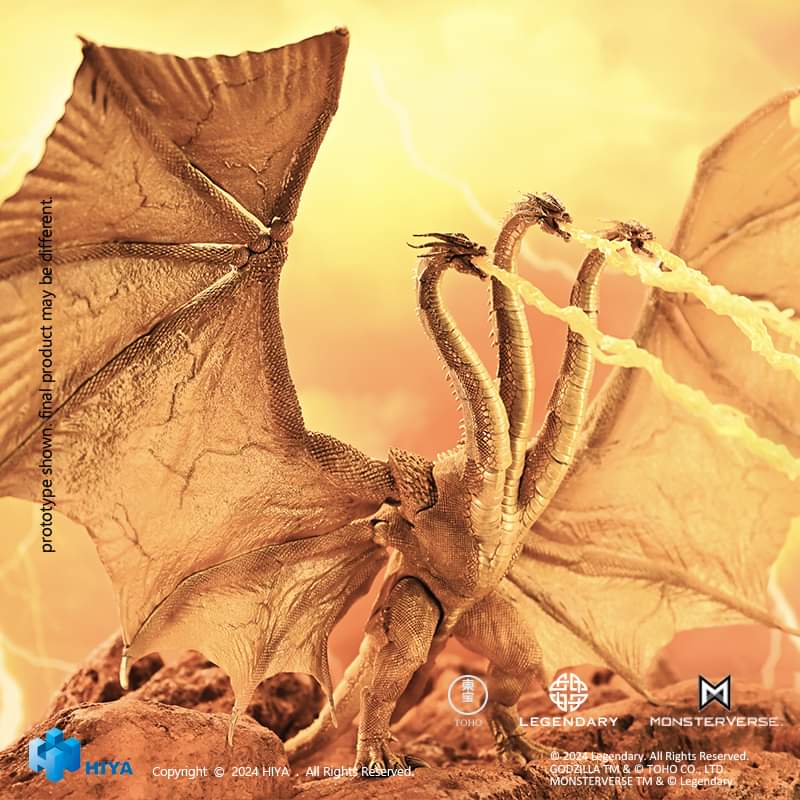HIYA Toys Gravity Beam King Ghidorah figure images, price and release date!