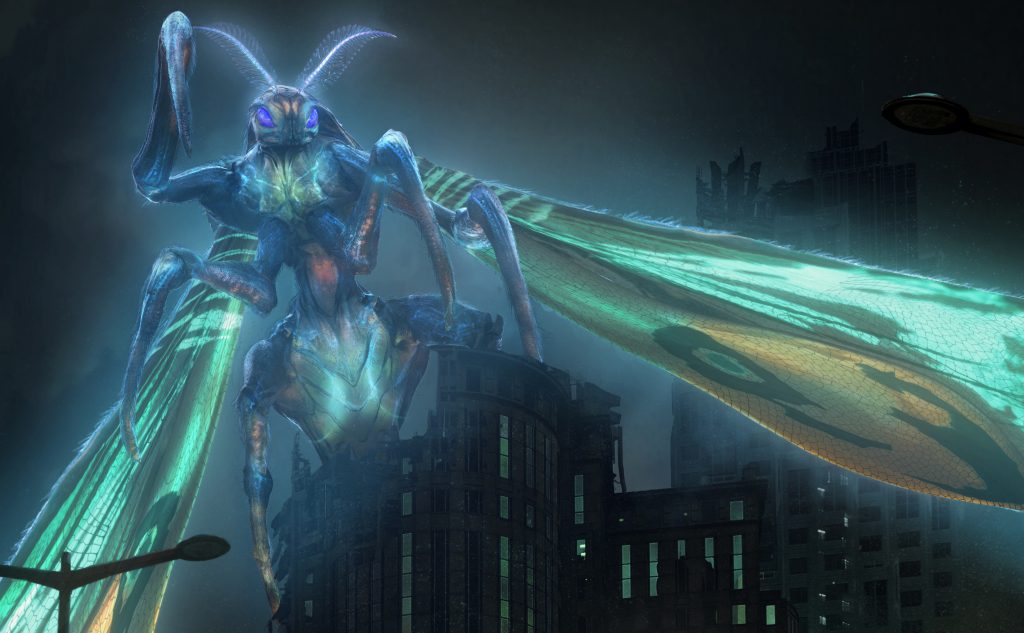 MPC release Godzilla 2: King of the Monsters Mothra concept artwork!