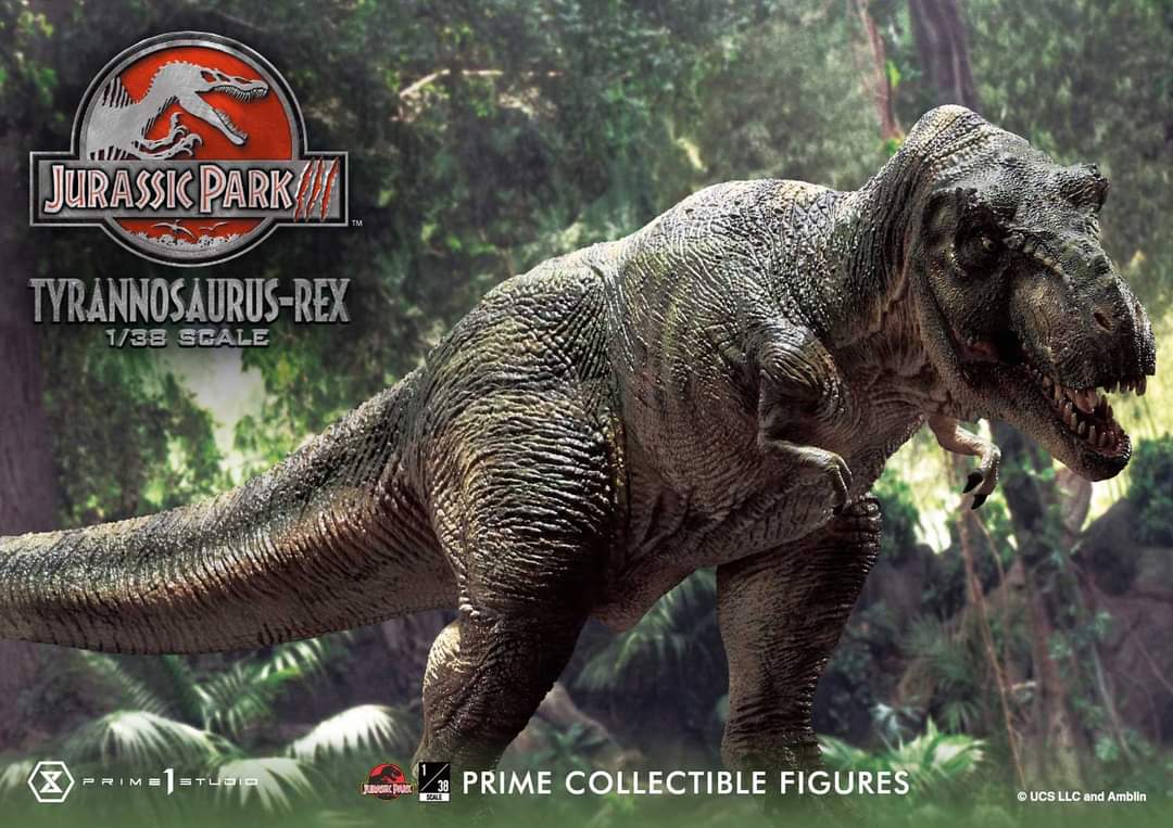 Prime 1 Studio unveil their Jurassic Park 3 Tyrannosaurus Rex statue ...