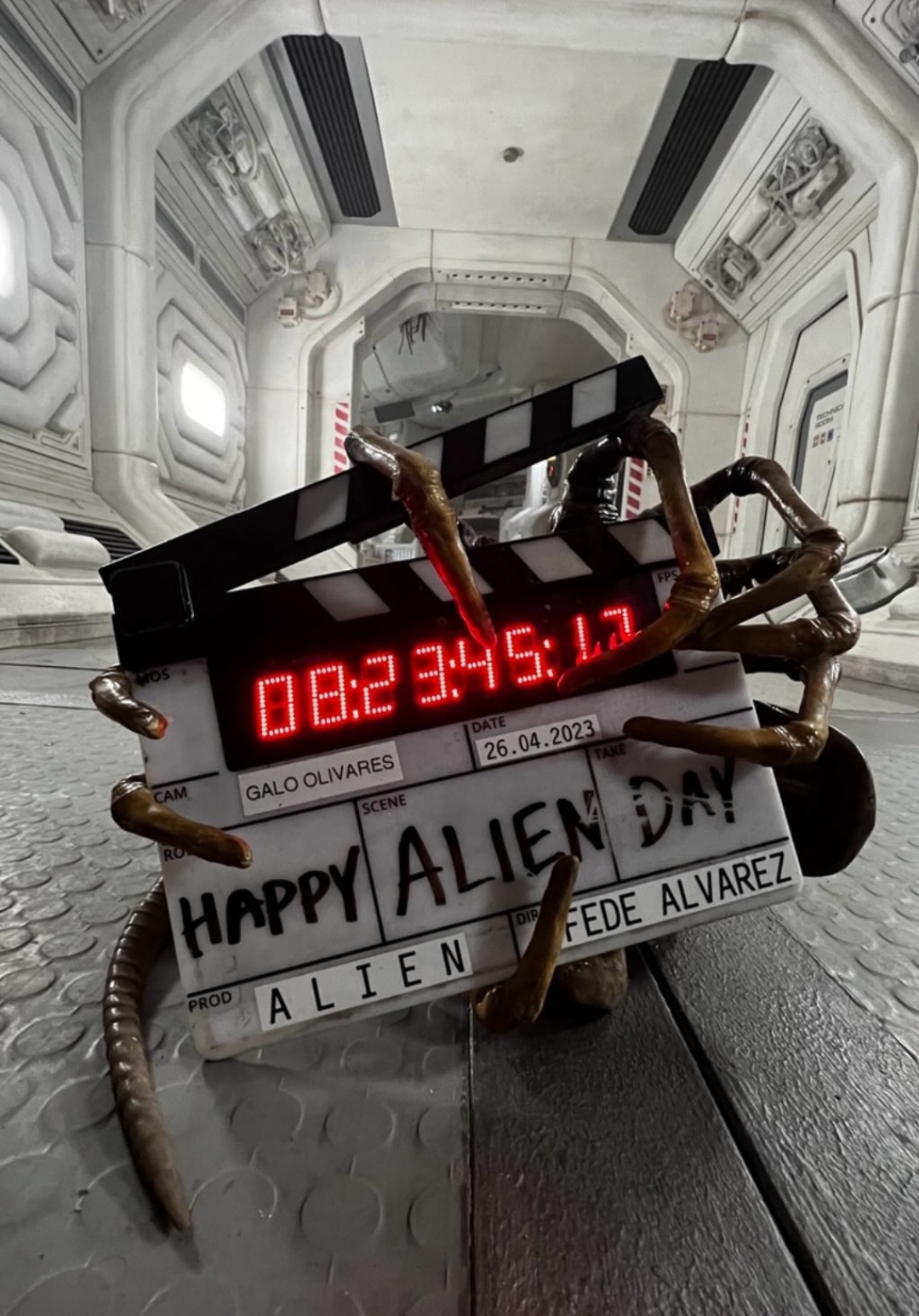 Fede Alvarez shares new Alien: Romulus set photo for Alien Day 2024!